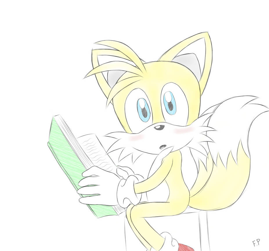 Tails With A Book By Freypagani On Deviantart