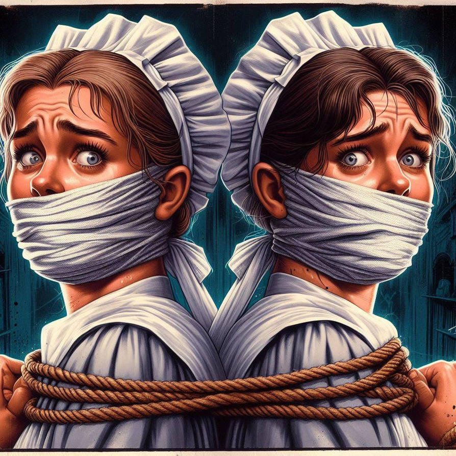 Two Maids Tied And Gagged Ai Generated By Sebodude On Deviantart