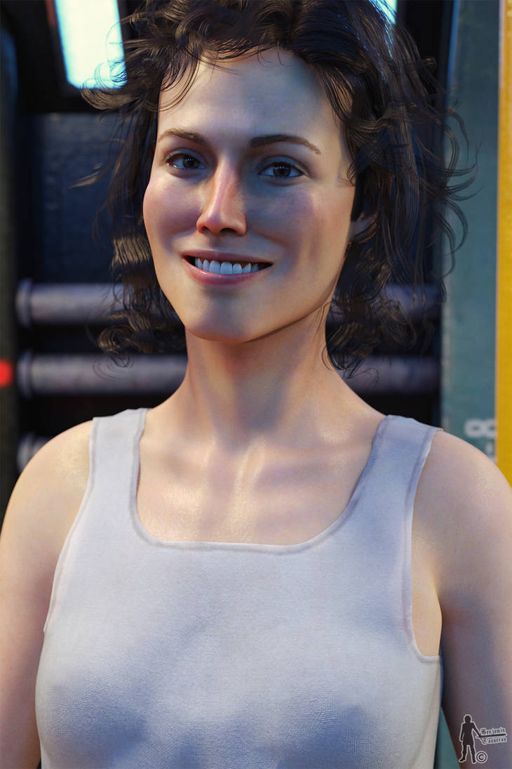 Ellen Ripley Portrait By Mekheke On Deviantart