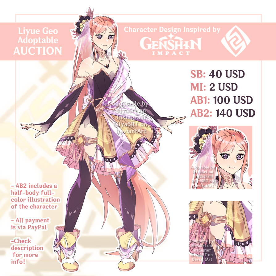 Closed Genshin Impact Adoptable Auction By Iya5rt On Deviantart