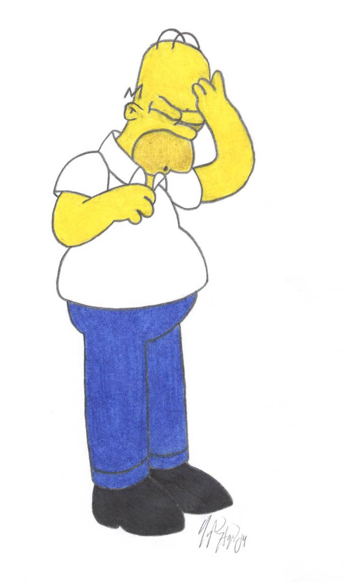 Homer Simpson by ChippyMcKneesh on DeviantArt