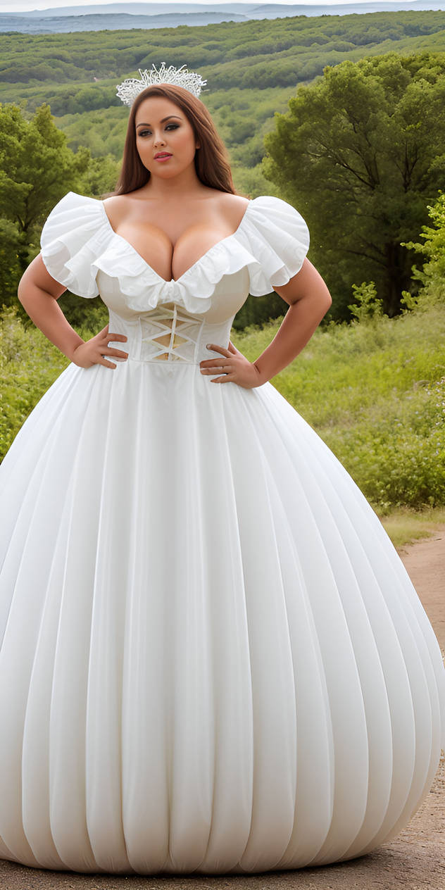 Curvy Dame Livingrubberdoll Hiking White Latex Fri By Kathrin Inaka On