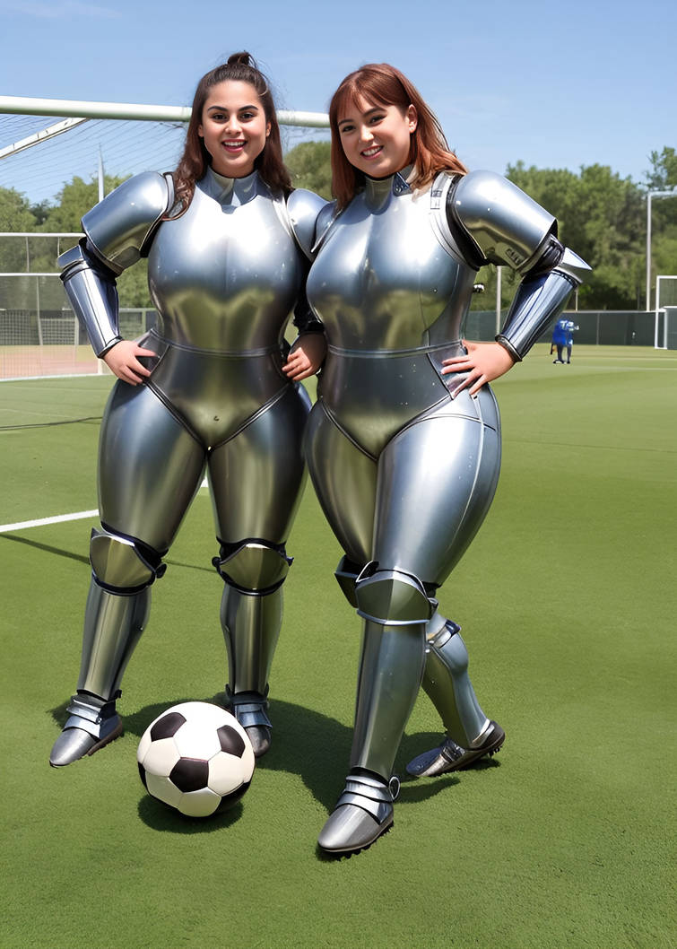 2 Fullfigured Femaleknights Fakethighs Wearing Ste By Kathrin Inaka On