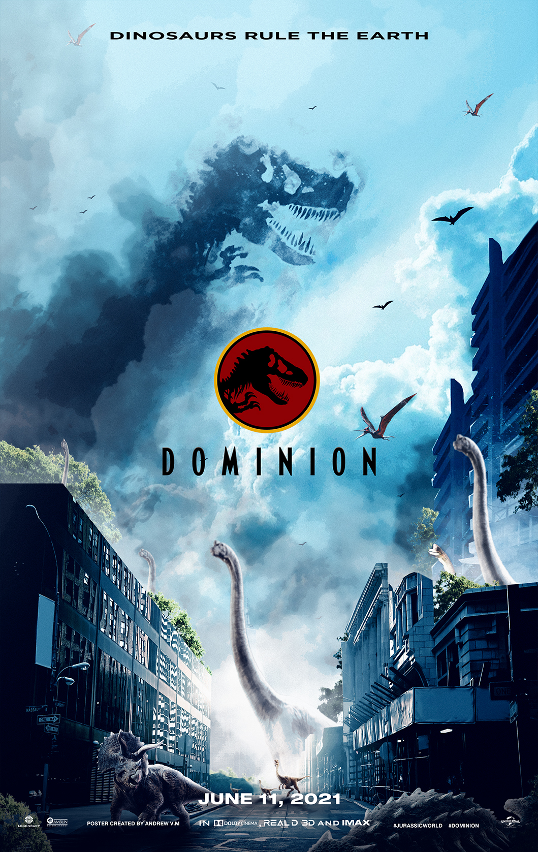 Jurassic World Dominon Teaser Poster 3 By Andrewvm On Deviantart