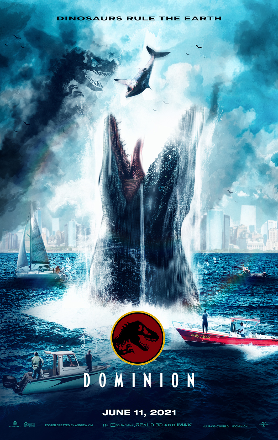 Jurassic World Dominion Teaser Poster 4 By Andrewvm On Deviantart