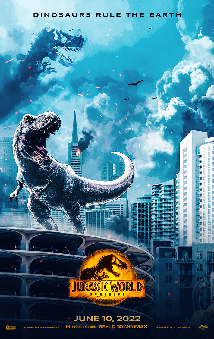 Jurassic World Dominion Poster Rexy Update 2022 By Andrewvm On Deviantart