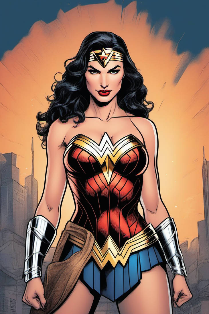 Comic Style Wonder Woman by sirflopps on DeviantArt Comic Style Wonder Woman by sirflopps on DeviantArt