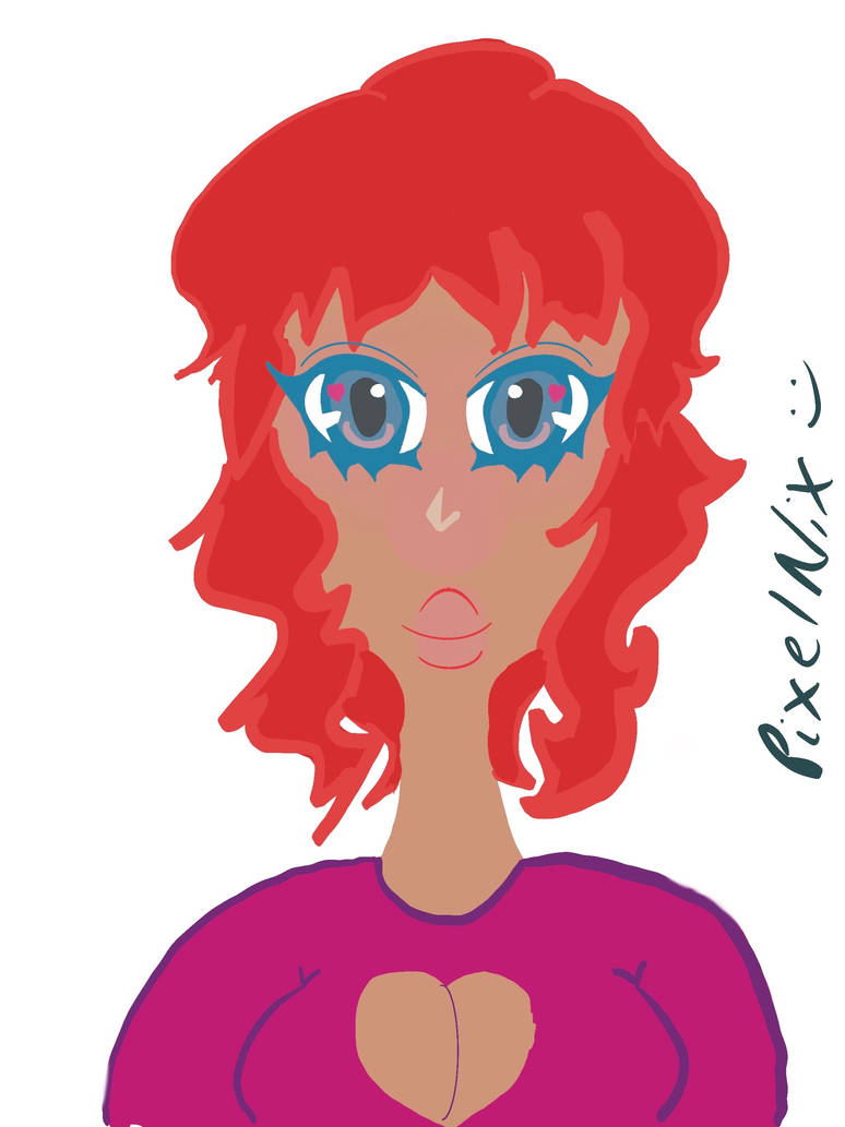 Orange Hair Girl By Pixelnix On Deviantart