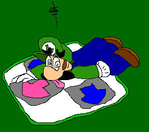 Luigi playing DDR by superluigi-64 on DeviantArt