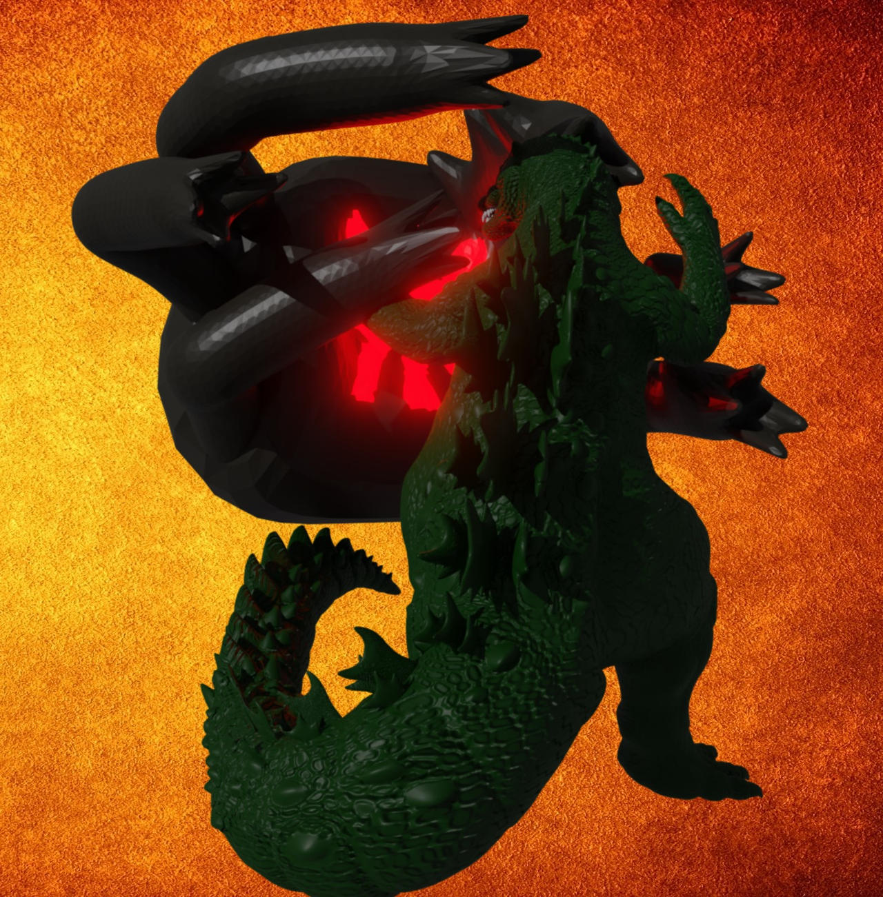 Godzilla The Thing Render By Uhjububu On Deviantart