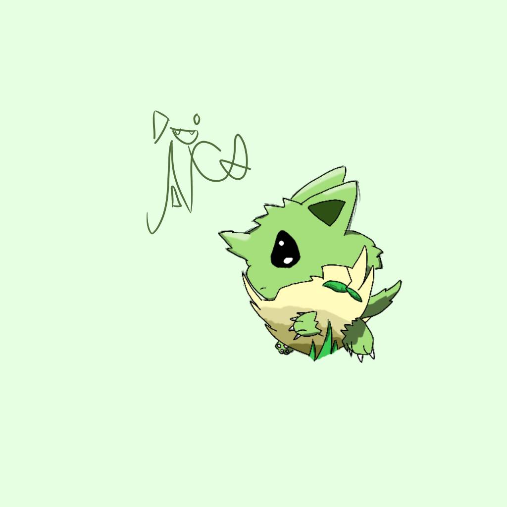 Grassdragon Type Fakemon Trophyll By Araaatix On Deviantart