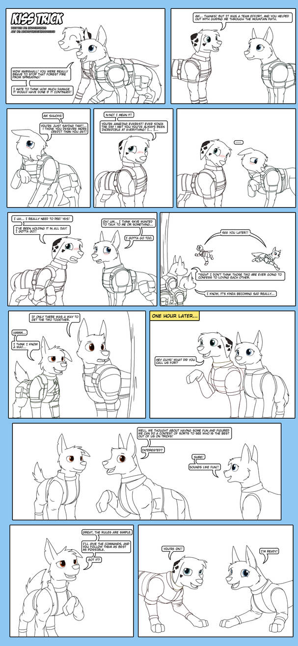 Paw Patrol Kiss Trick 1 Incomplete By Nobodyherewhatsoever On Deviantart