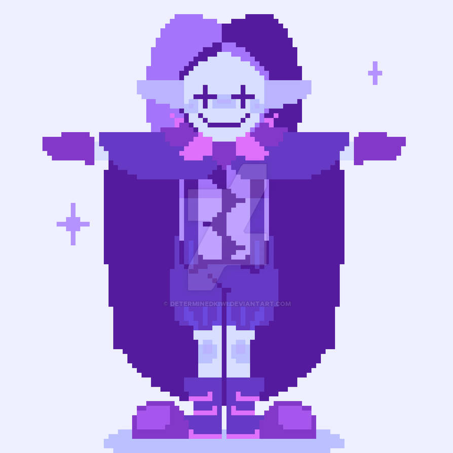 Jevil Pixel Art By Determinedkiwi On Deviantart