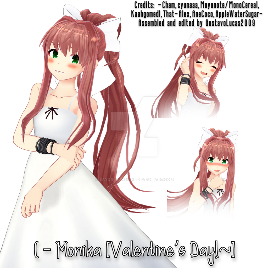 Mmd X Ddlc Monika Valentines Day Remake~ By Sayori Sunshine On Deviantart