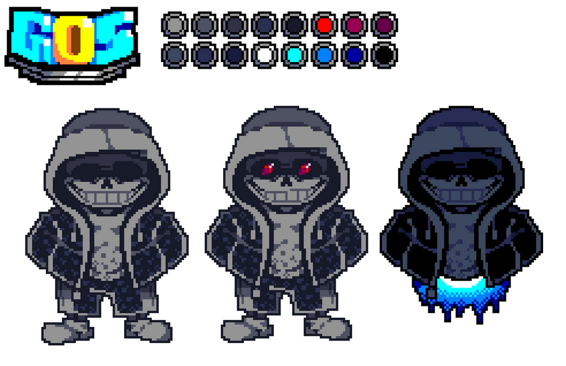 Dusttale Sans Sprite V3 By Gaurdianofskeletons3 On Deviantart