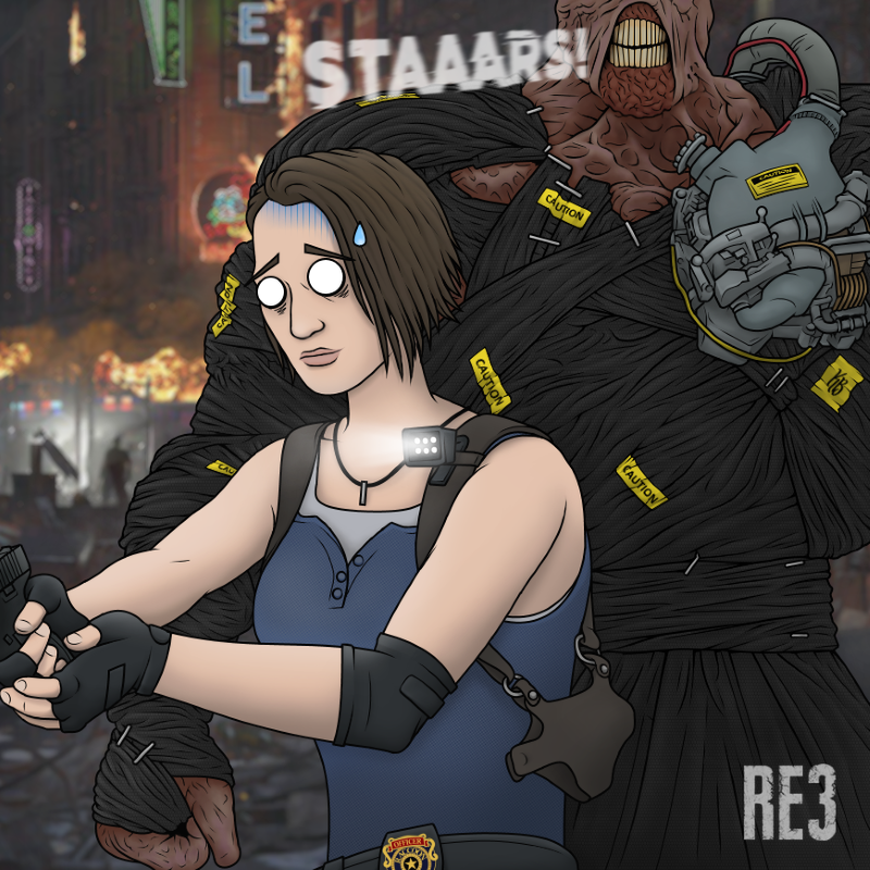 Resident Evil 3 Jill And Nemesis By Kindratblack On Deviantart