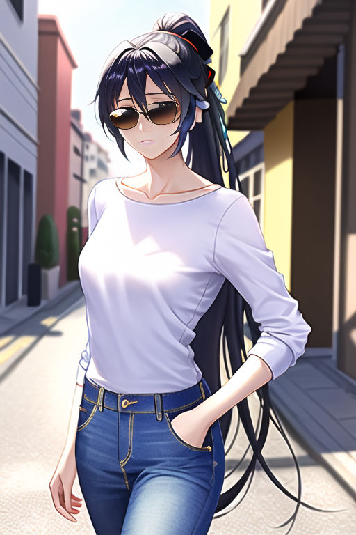 Another Akeno Ai Art By Me Emmno Day 13 By Emmanodevideo On Deviantart