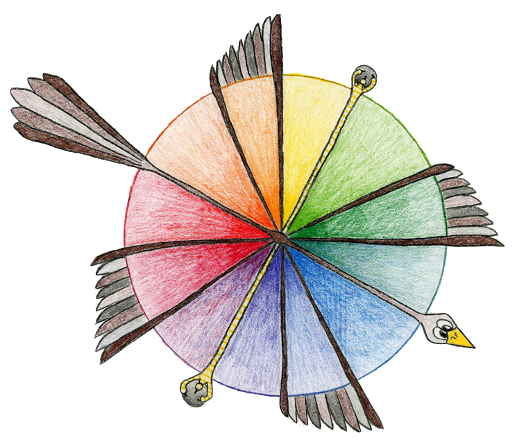 Color Wheel Bird by nozominosetsuna on DeviantArt
