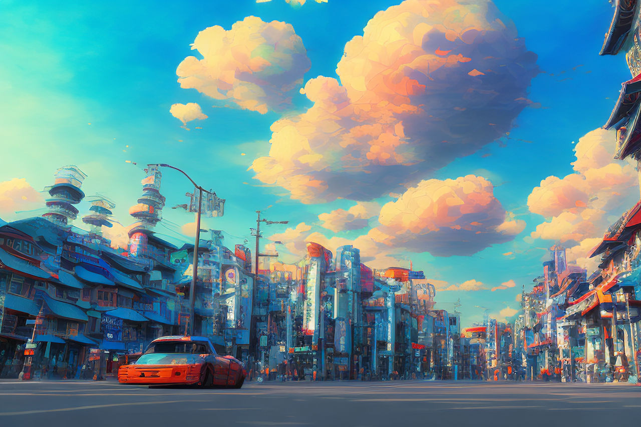 Japan Street Illustration By Midjourneyartworks On Deviantart