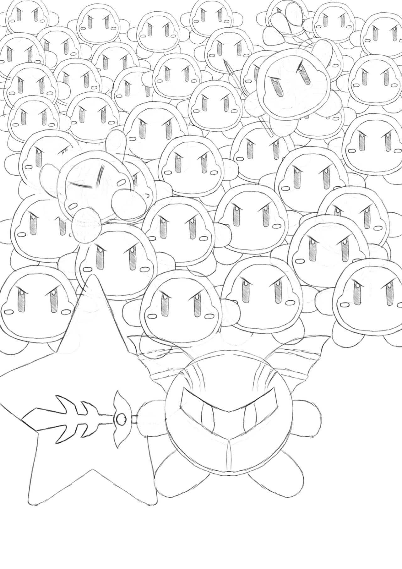 Forgotten Rough Kirby Drawing By Mcoodles On Deviantart