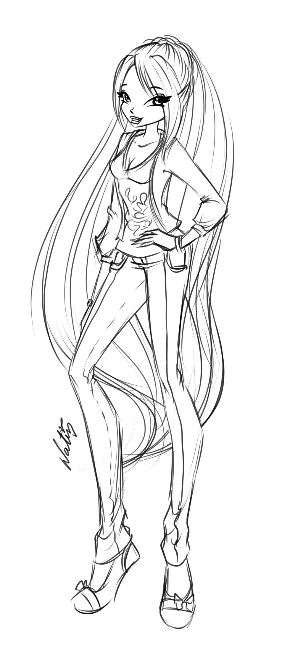 Sketch Vivace Casual Dress By Laminanati On Deviantart