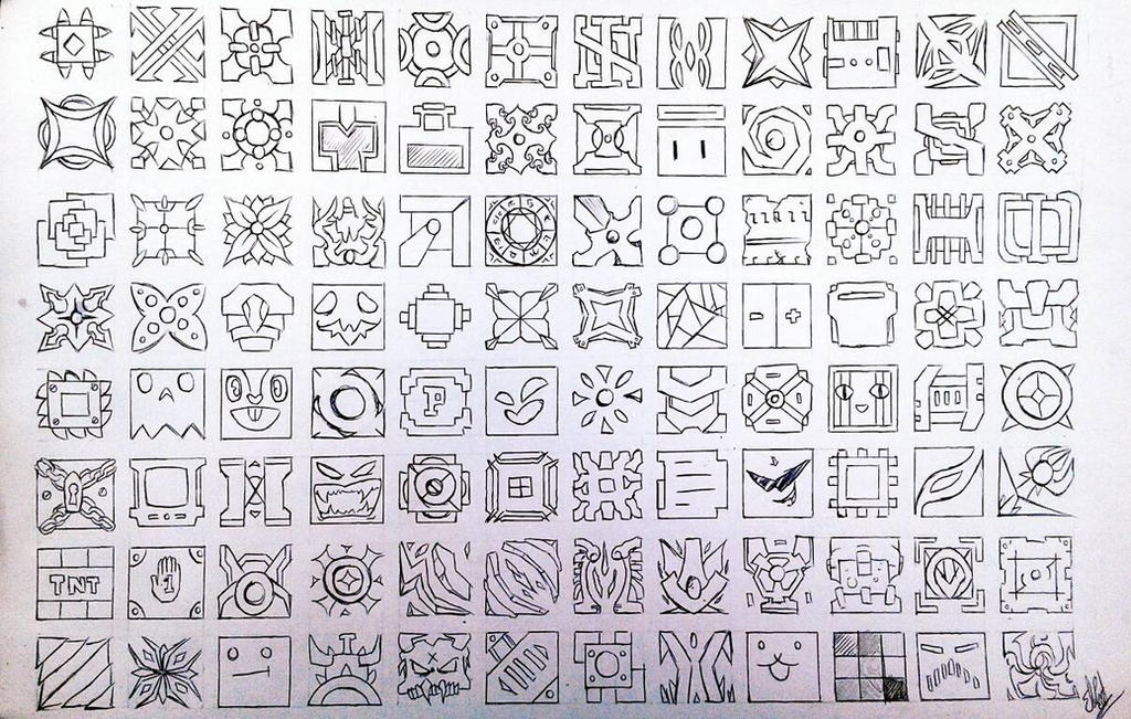 fanmade GD icons - cube 3 by ekolitex99 on DeviantArt fanmade GD icons - cube 3 by ekolitex99 on DeviantArt