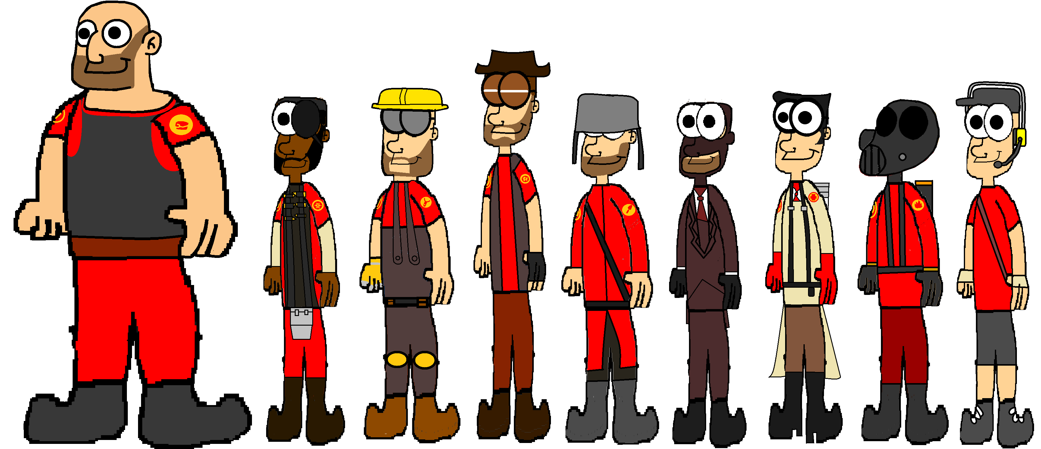 Tf2 Red Team By Spyro1mario2 On Deviantart