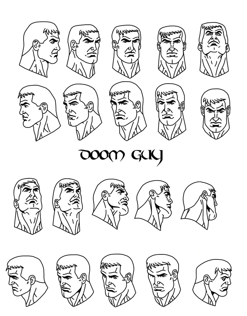 Doomguy Head By Jtrace On Deviantart