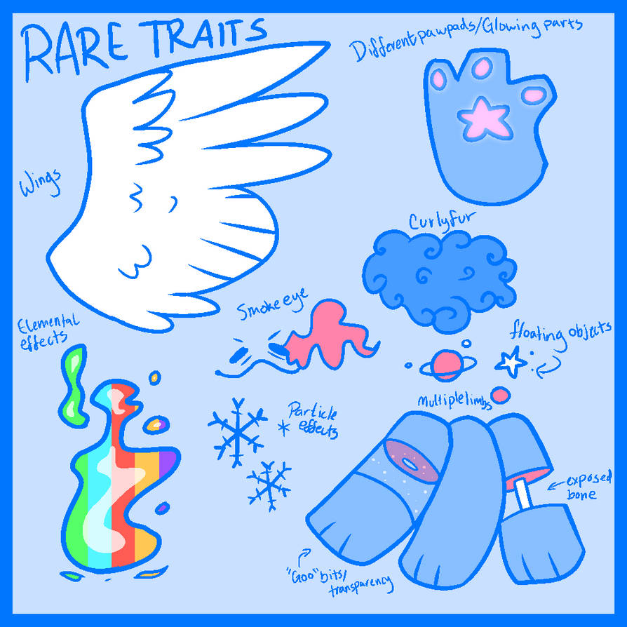 Rare Fluffy Boi Traits By Sniper Catte On Deviantart