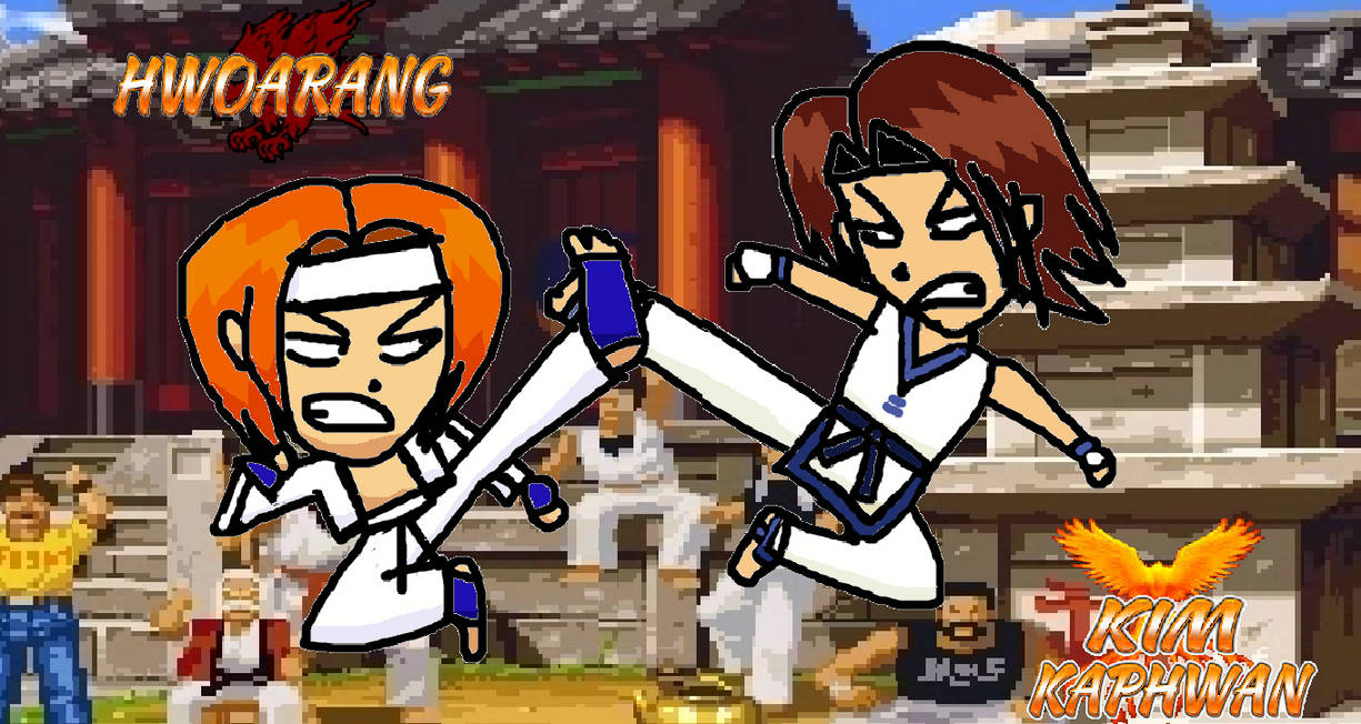 Kof X Tekken Hwoarang And Kim Kaphwan By Lonerpx On Deviantart
