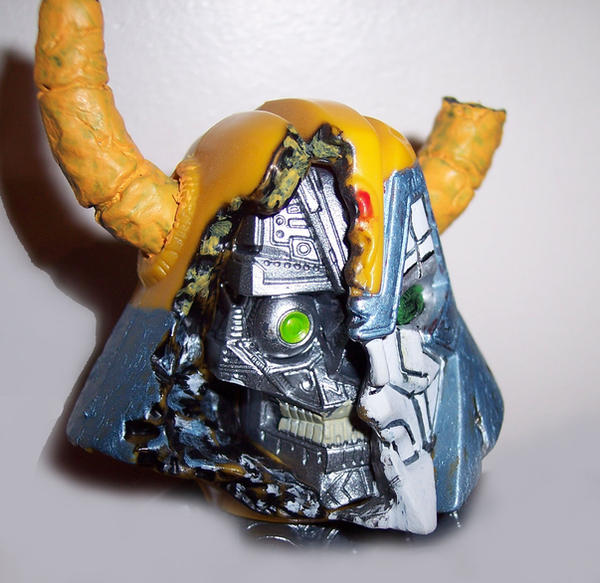 Unicrons Head repainted by Unicron9 on DeviantArt