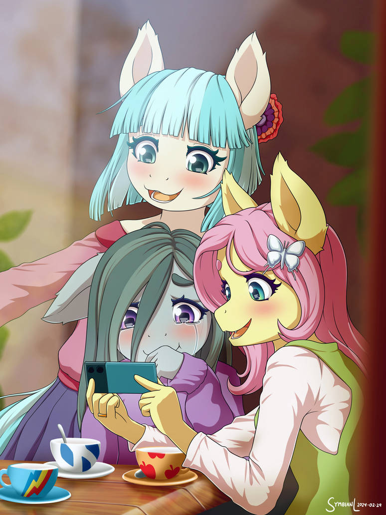 Shy Ponies On A Video Call By Symbianl On Deviantart