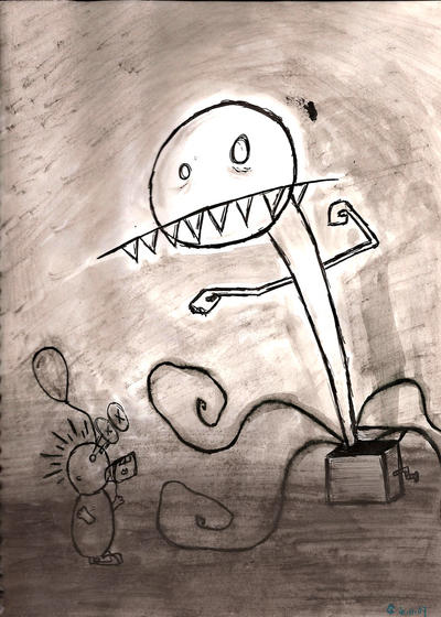 Monster in a box. by BURTONtastic on DeviantArt