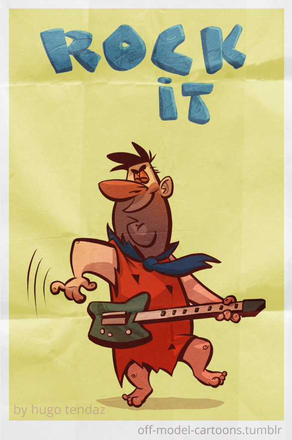 Fred Flintstone Off Model Cartoon By Hugotendaz On Deviantart