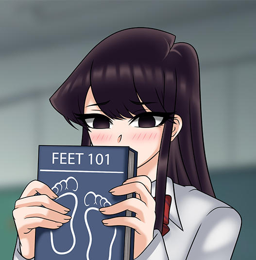 Komi Learns About Feet By Omegazero01 On Deviantart