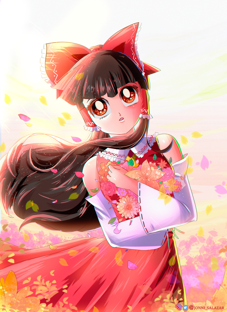 Reimu Hakurei Fan Art by jonnisalazar on DeviantArt Reimu Hakurei Fan Art by jonnisalazar on DeviantArt
