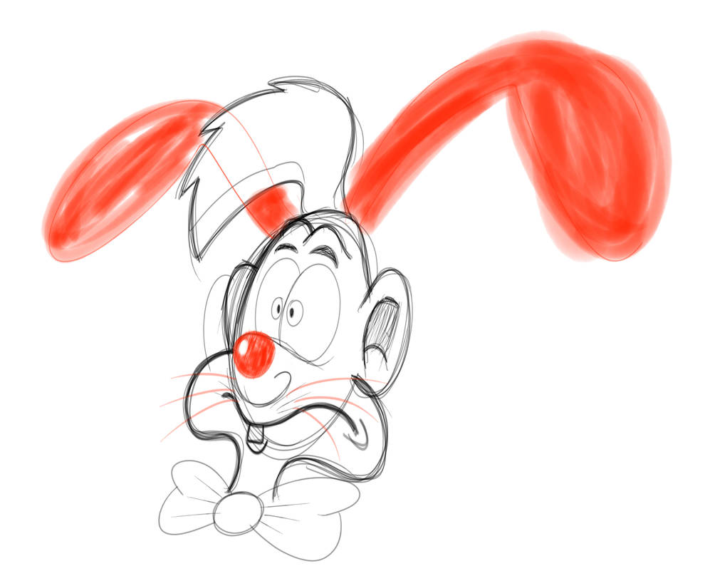 Roger Rabbit Humanized Rough Sketch Bust By Nathanartdumpground On Deviantart