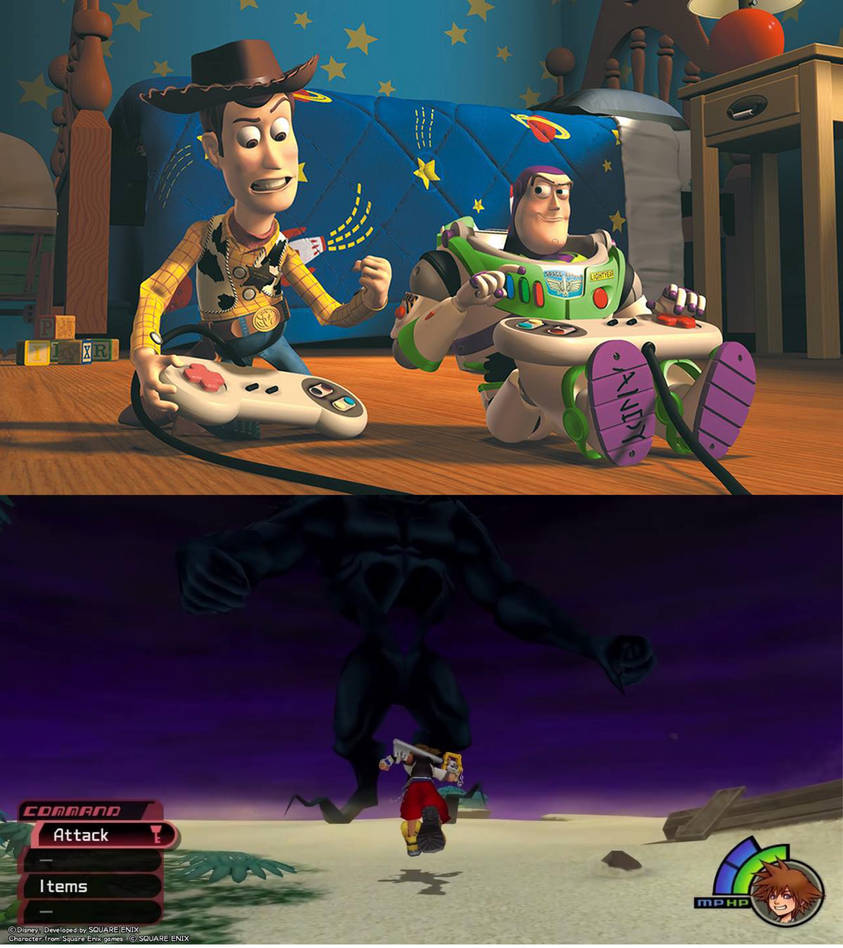Woody And Buzz Playing Kingdom Hearts By Adean Eris Micheals On Deviantart