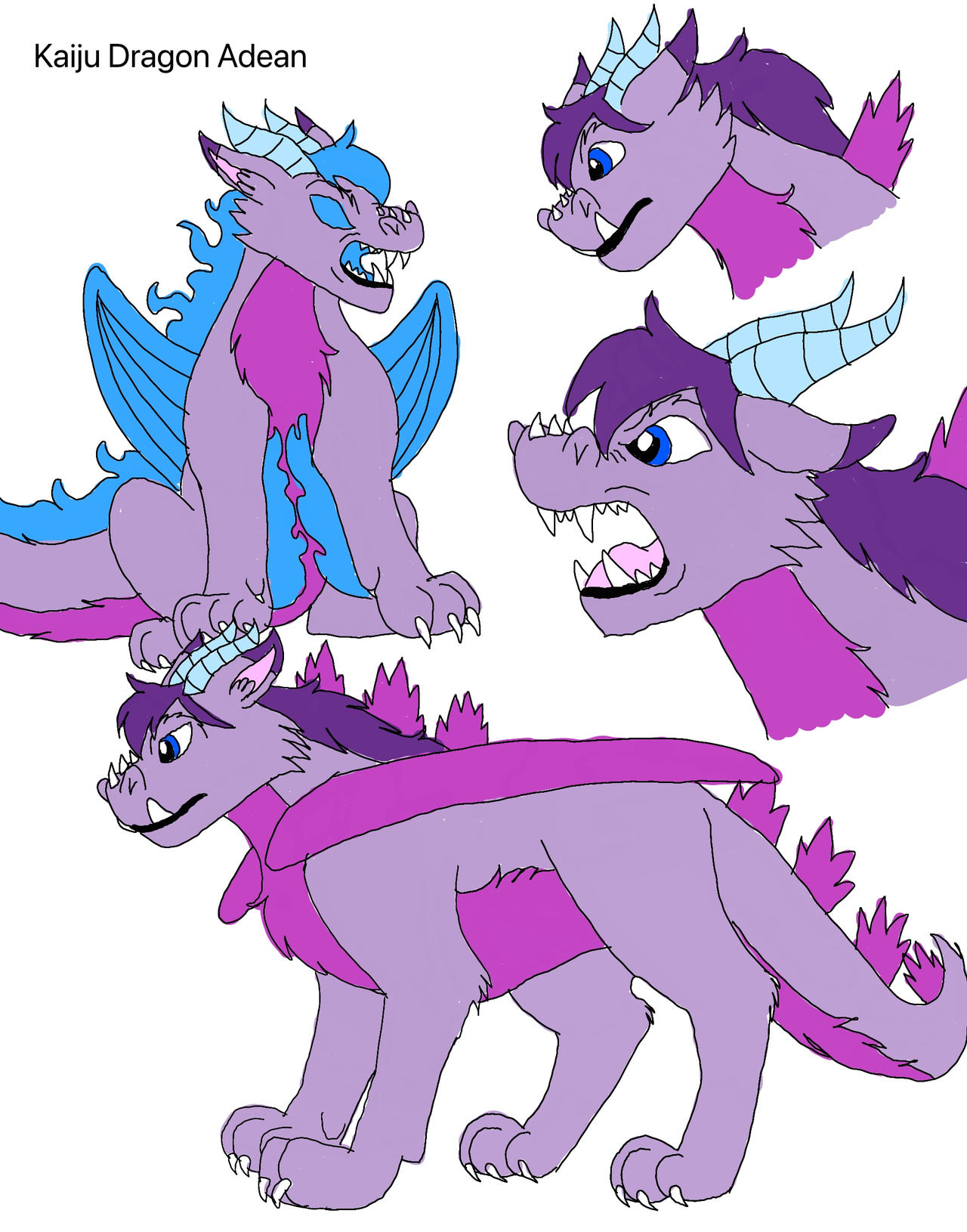 Kaiju Dragon Adean Concept Art By Adeanthepurpledragon On Deviantart