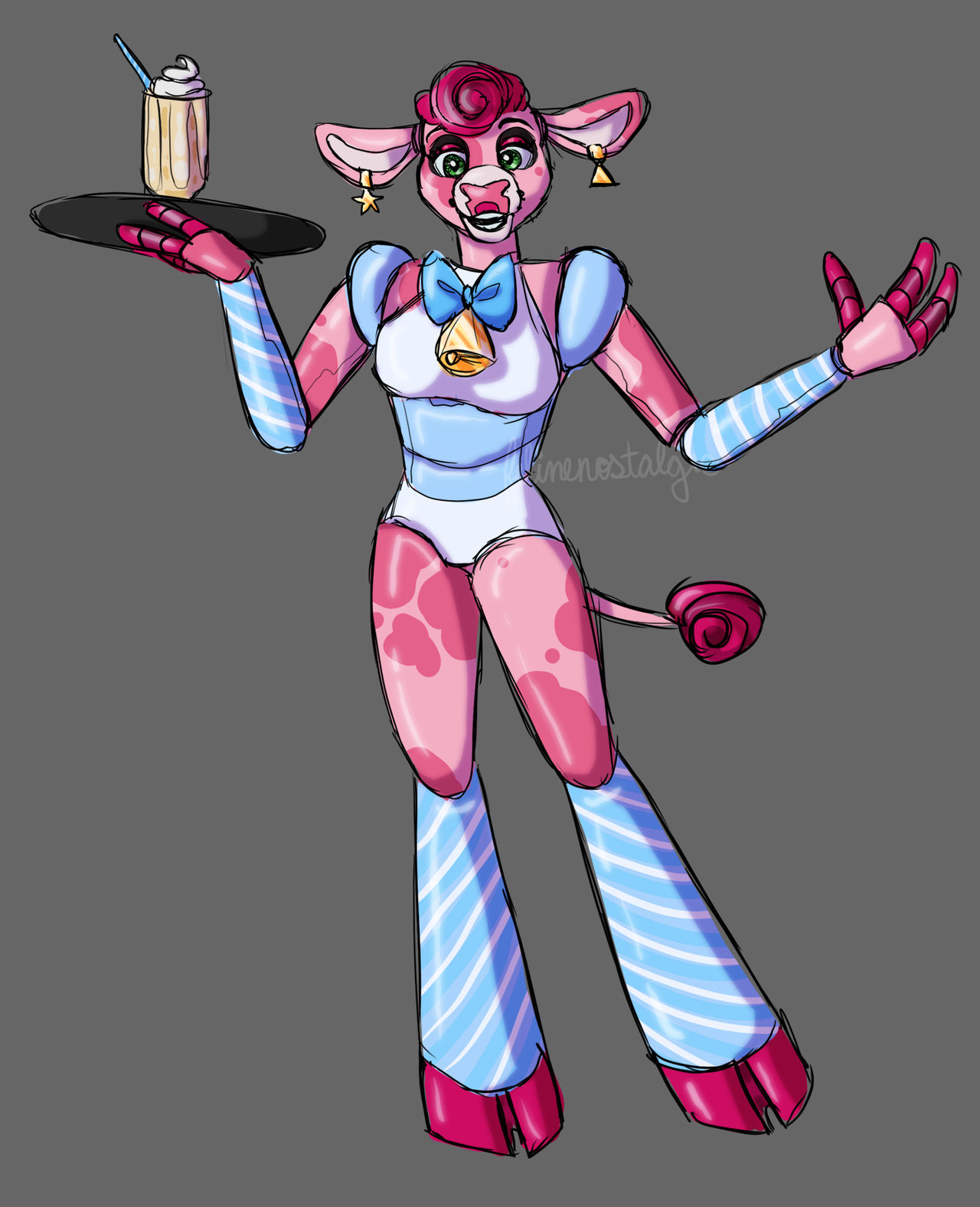 Glamrock Axolotl Fnaf Oc Model Fivenightsatfreddys