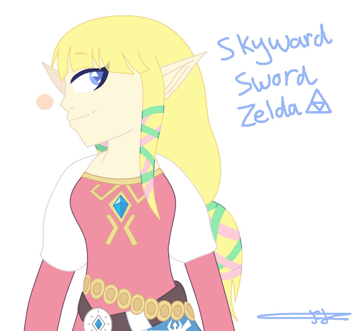 Skyward Sword Zelda By Fadeddana On Deviantart
