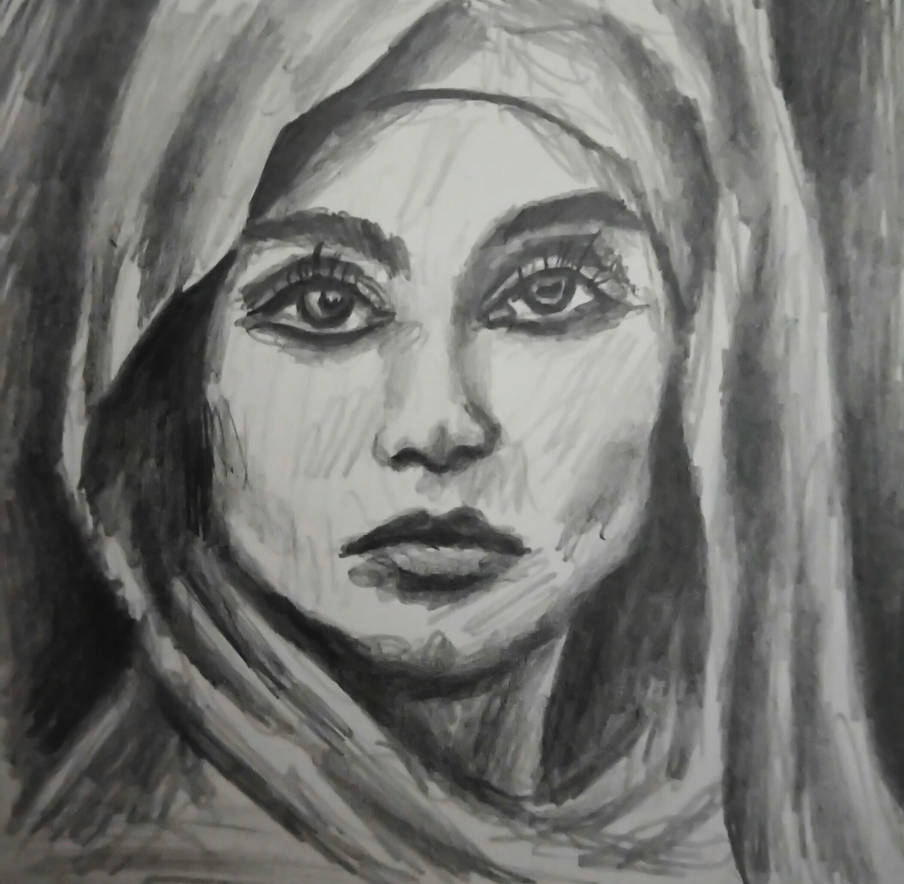 KADIN karakalem portre izim by engincavus on DeviantArt KADIN karakalem portre izim by engincavus on DeviantArt
