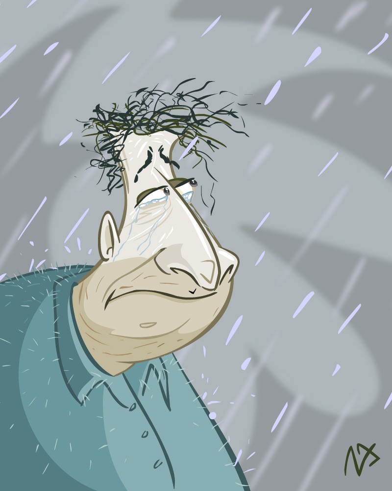 The Sad Man by nachotoonz on DeviantArt