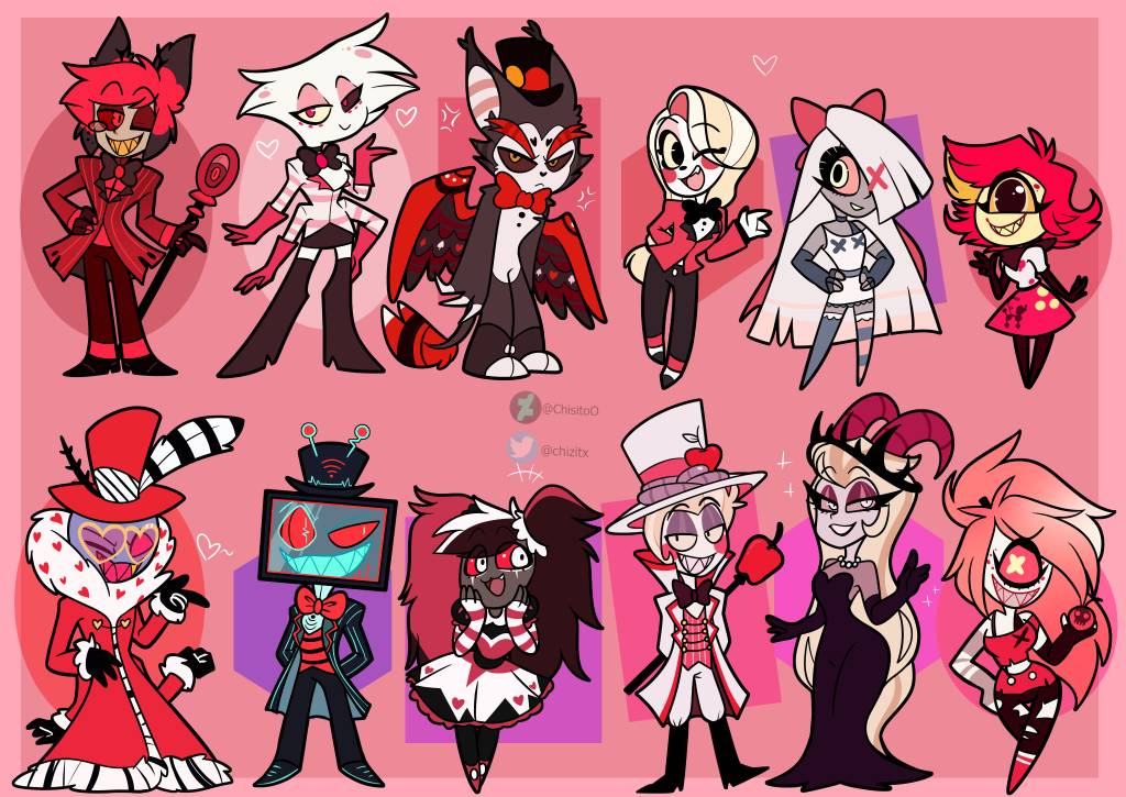 Chibi Hazbin Hotel Characters By Chiizzz On Deviantart