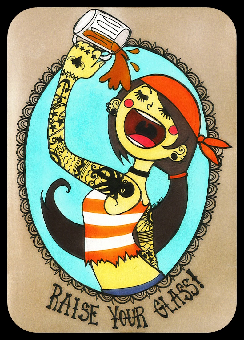 Raise Your Glass By Thetinyhobo On Deviantart