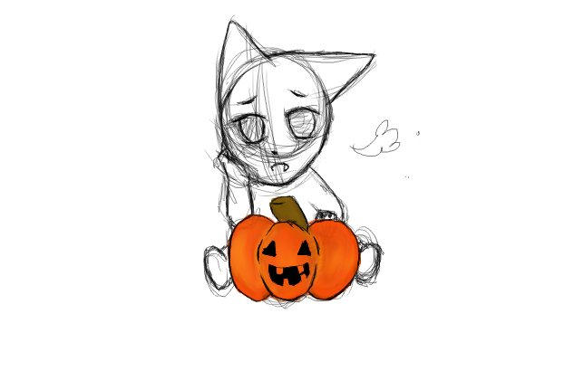 Halloween Kitty Wip By Schoolrumblelover09 On Deviantart