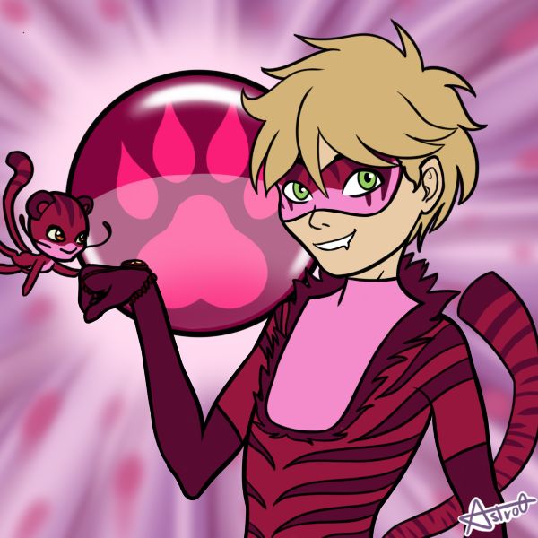 Adrien With The Tiger Miraculous By Isuzuotxt On Deviantart