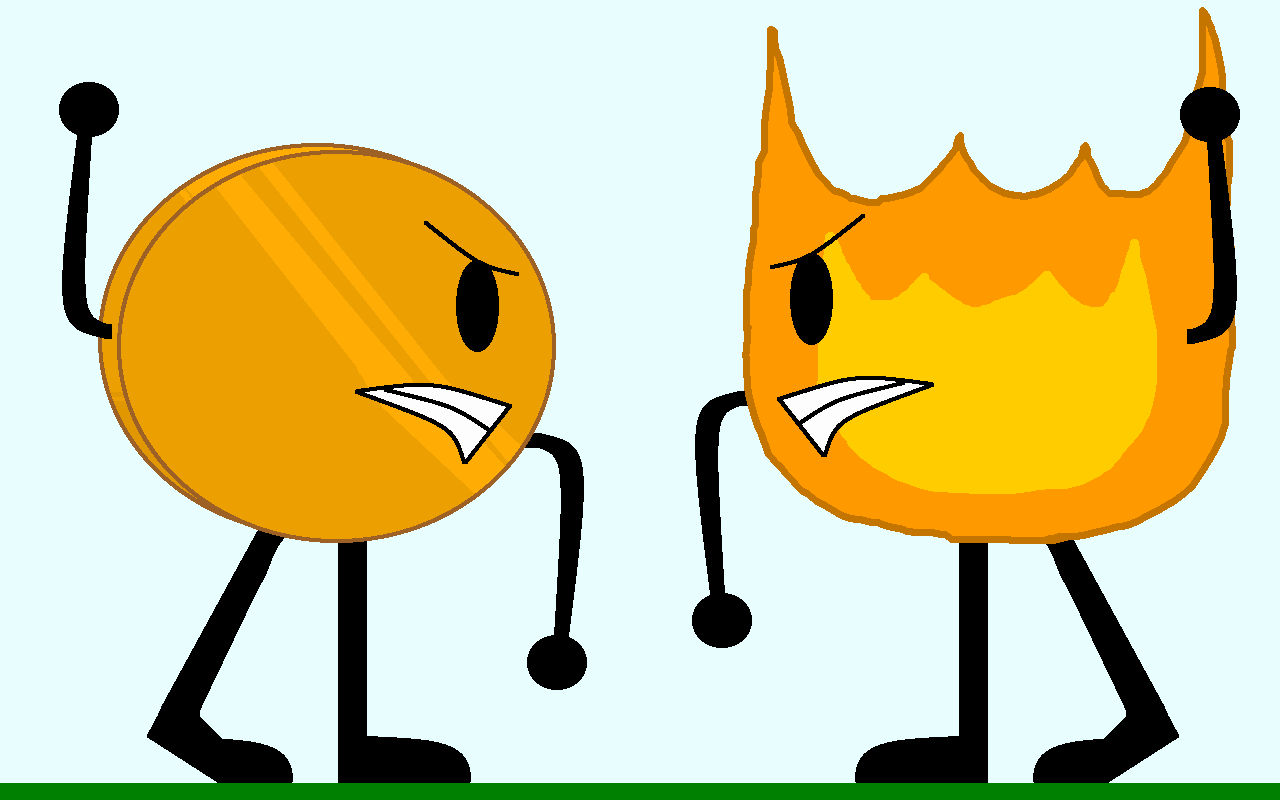 Coiny vs Firey by OthelloStarsbuck on DeviantArt Coiny vs Firey by OthelloStarsbuck on DeviantArt