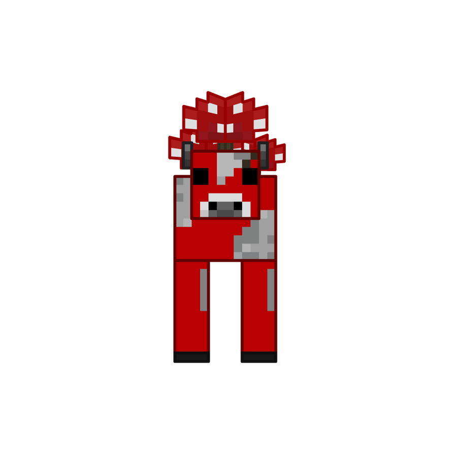 Mlp Minecraft Mooshroom Cow By Deathfirebrony On Deviantart