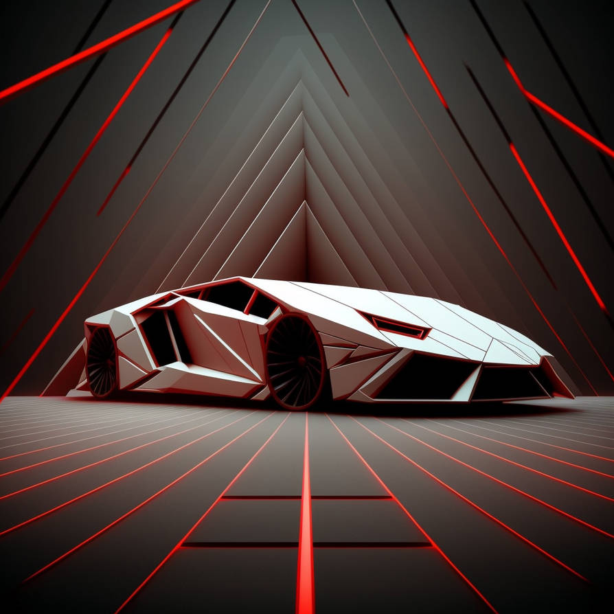White Futuristic Lamborghini With Abstract Bg By Iamabdreal On Deviantart